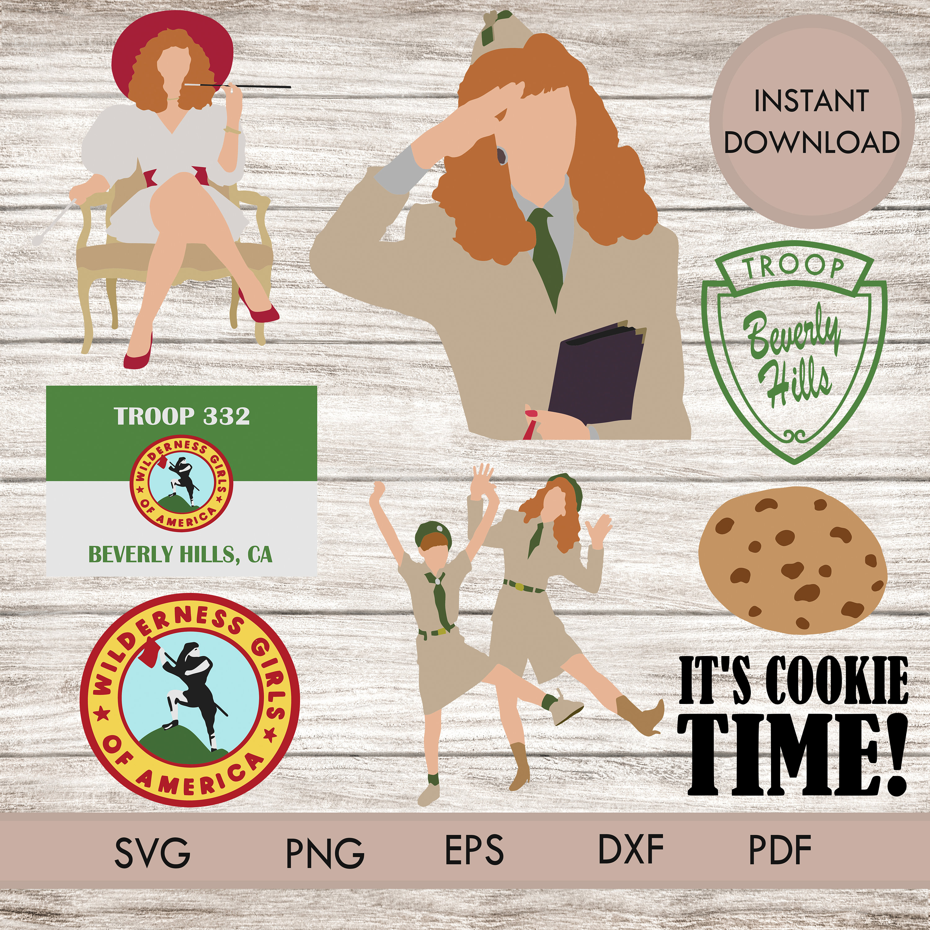 Bundle Troop Beverly Hills Svg Png Phyllis Nefler Cricut - Etsy