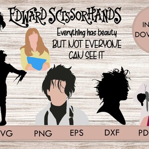 Bundle Edward Scissorhands Svg Png Cricut Silhouette Cutting Files - Etsy