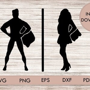 Superhero Funny Bathroom Sign Svg Png Superhero Restroom Symbol Cut ...
