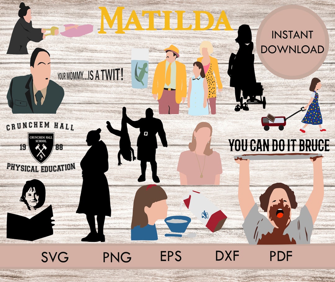 Bundle Matilda Movie 1996 Svg Png You Can Do It Cricut Cutting Files - Etsy