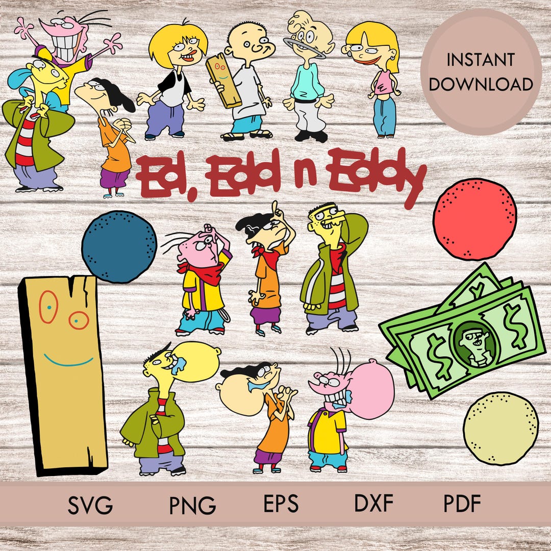 Bundle Plank Svg Png Ed Edd Cricut Silhouette Cutting Files - Etsy