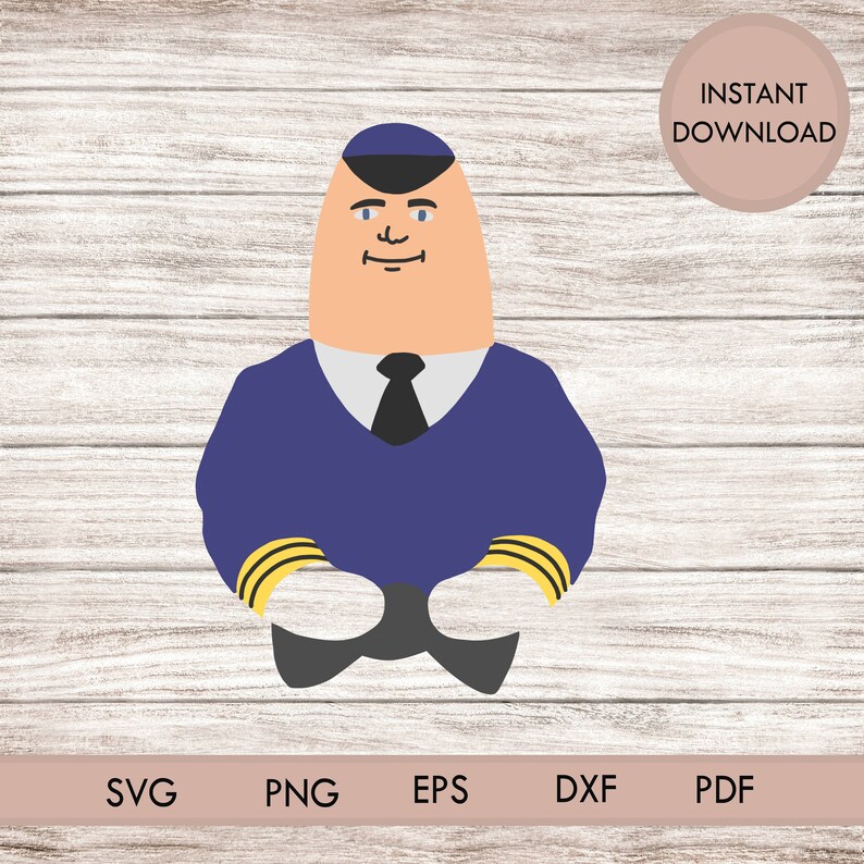 Bundle Airplane Svg Png Otto Pilot Cricut Silhouette Cutting Files - Etsy
