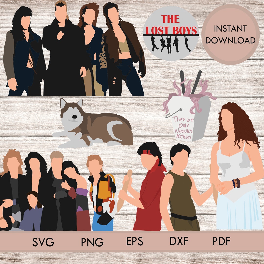 Bundle the Lost Boys Svg Png Cricut Silhouette Cutting Files - Etsy