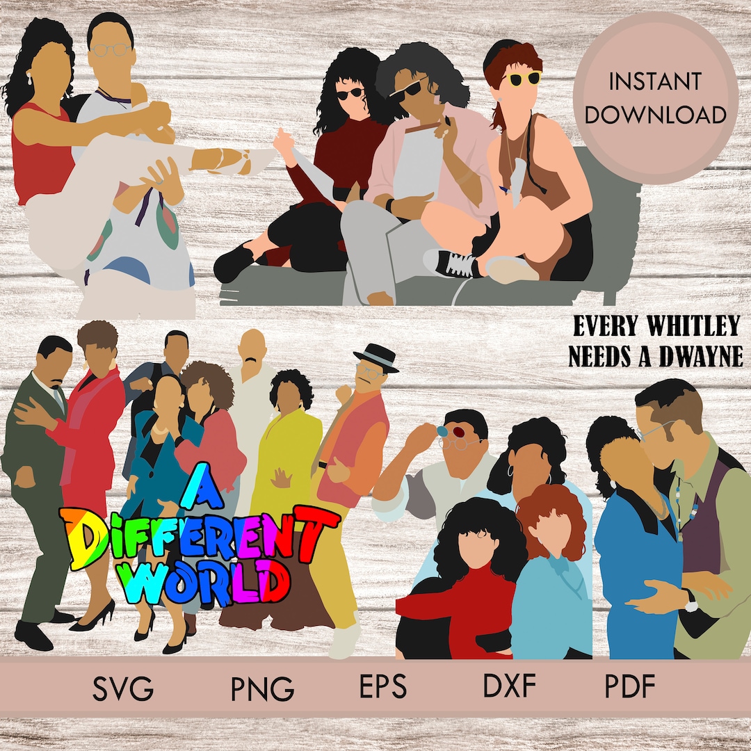 Bundle Different World Svg Png Whitley and Dwayne Cricut - Etsy
