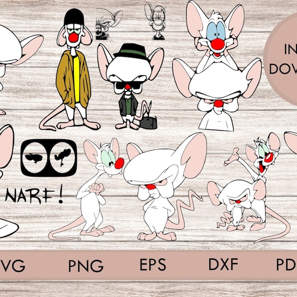 Pinky and Brain Svg - Etsy