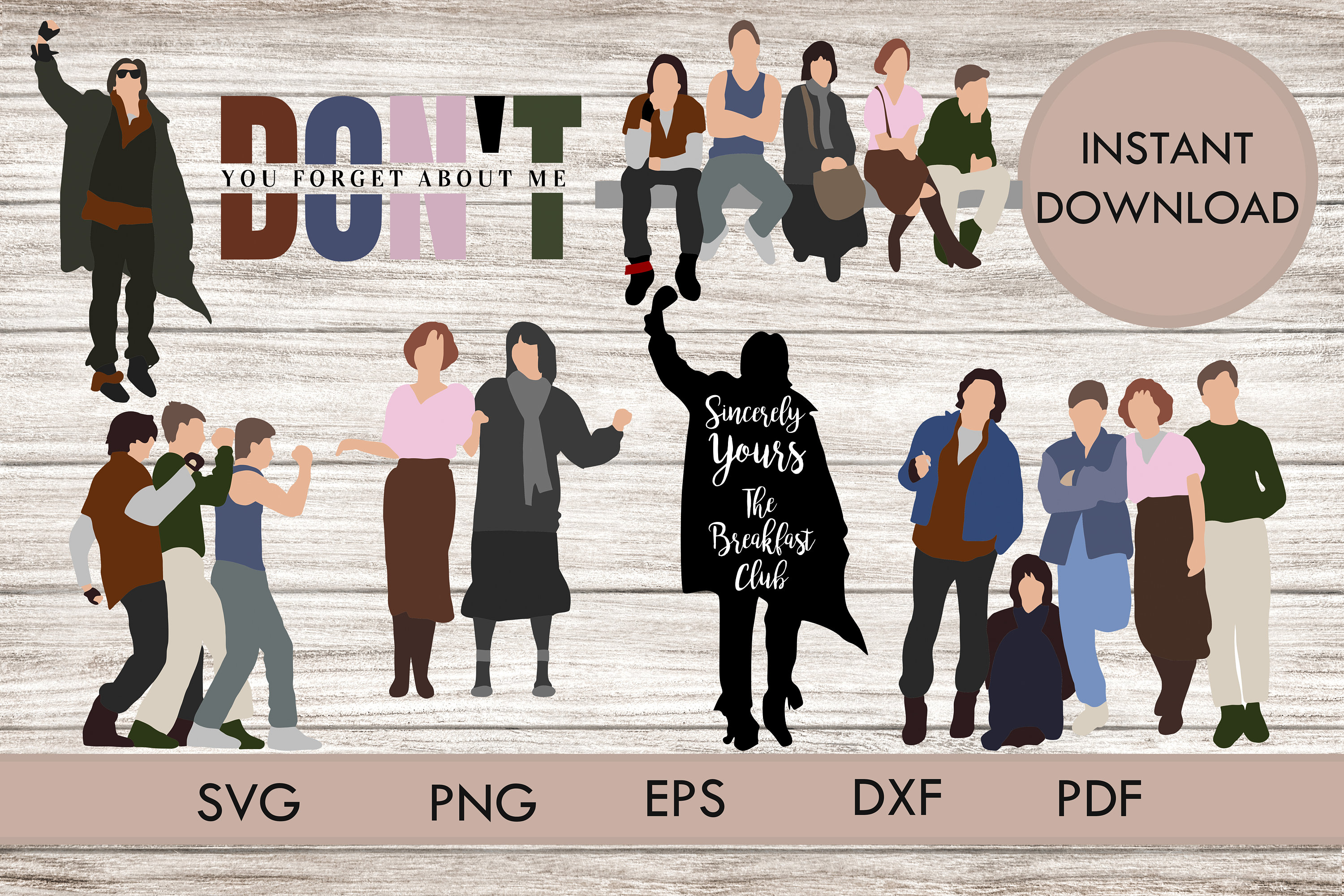 Breakfast Club Silhouette