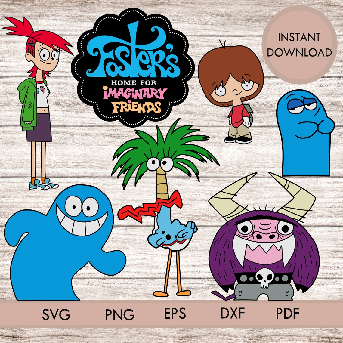 Bundle Fosters Home Bloo Svg Png Foster Cricut Cut Files - Etsy