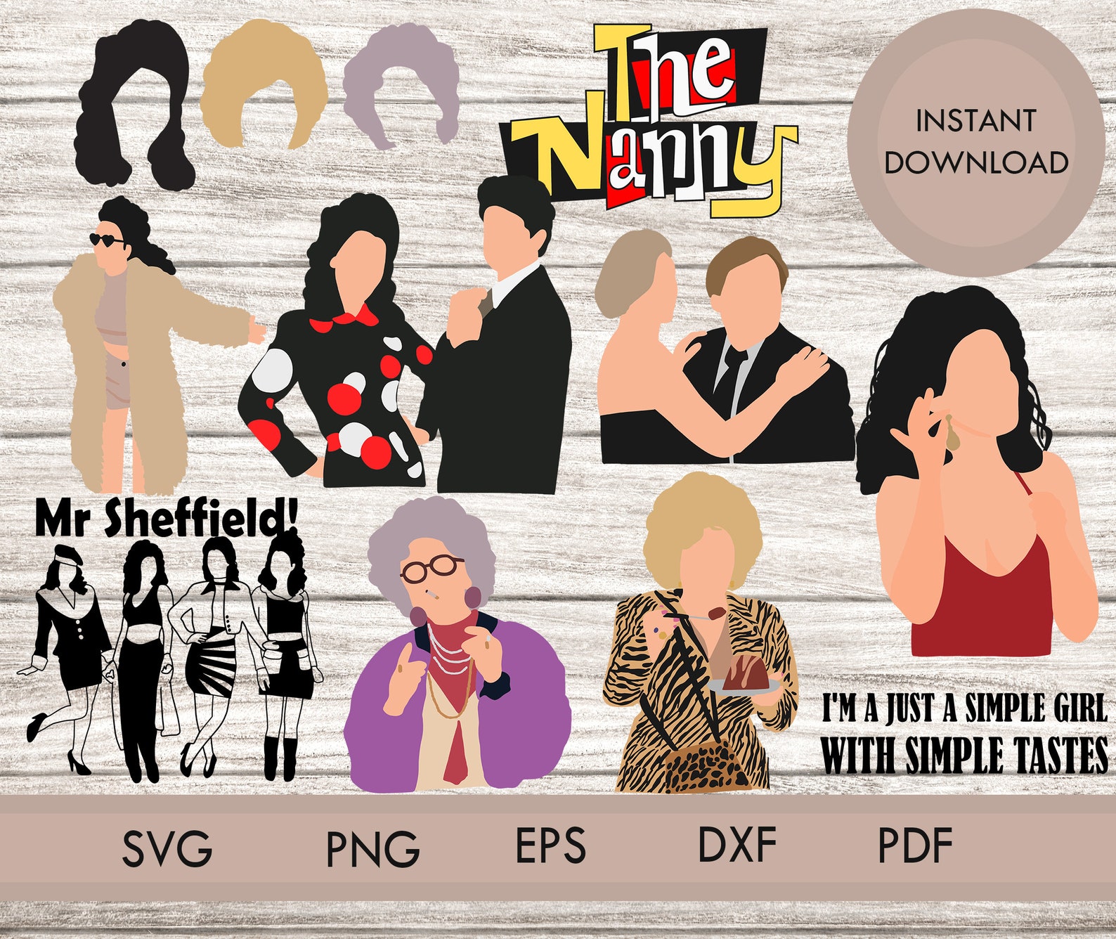Bundle the Nanny Svg Png Miss Fine Cricut Cut Files - Etsy