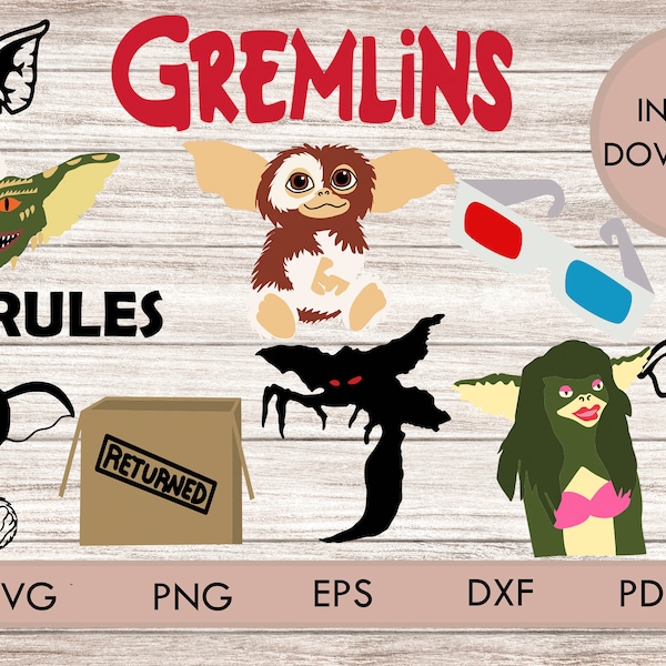 Gremlin Svg - Etsy