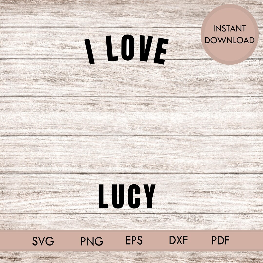 Bundle I Love Lucy Svg Png Cricut Cut Files - Etsy