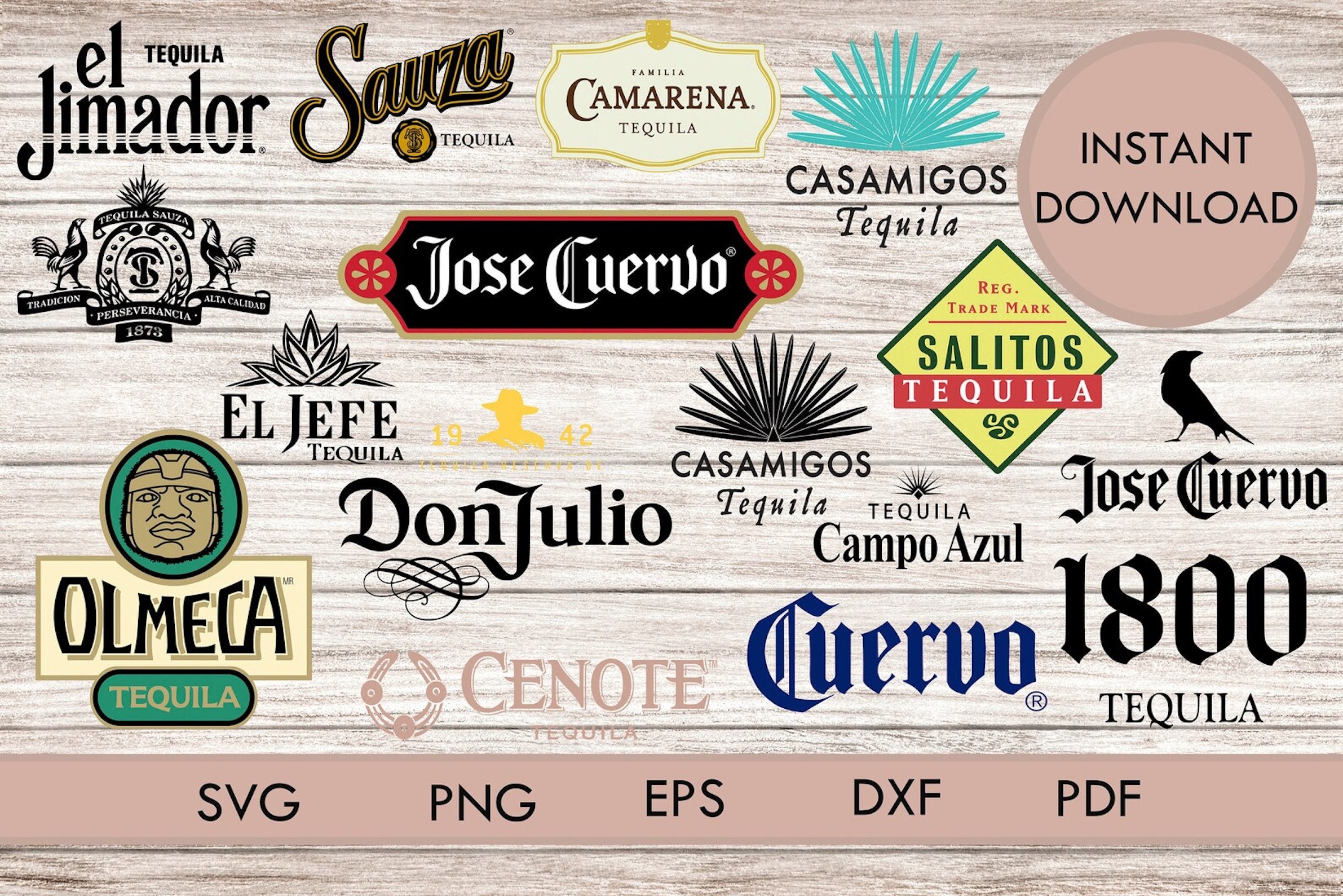 Bundle Tequila Logos Svg Png Tequila Cricut Silhouette Cutting Files - Etsy