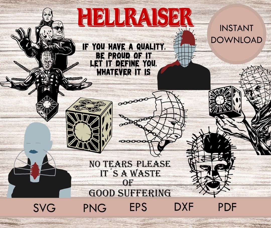 Bundle Hellraiser Svg Png Pinhead Cricut Silhouette Cutting Files - Etsy