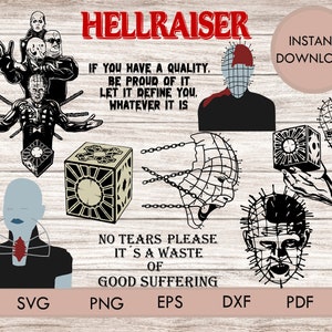 Bundle Hellraiser Svg Png Pinhead Cricut Silhouette Cutting Files - Etsy
