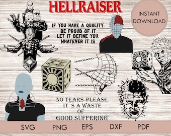 Hellraiser Svg Cut File for Cricut, Hellraiser Svg, Pinhead Svg ...