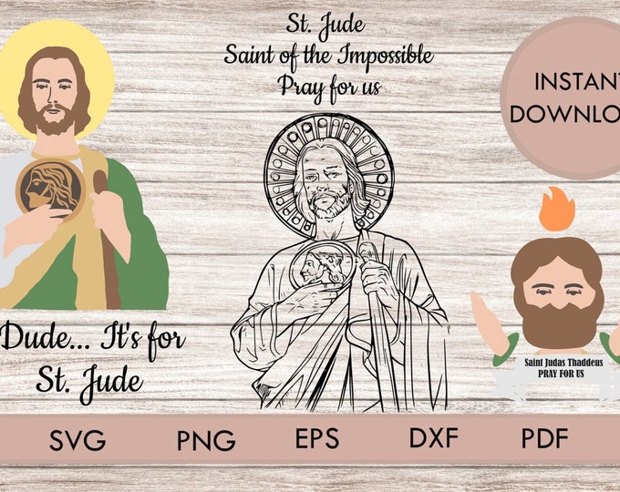 San Judas Tadeo SVG, Vector sublimacion, cricut files, St jude, layered ...