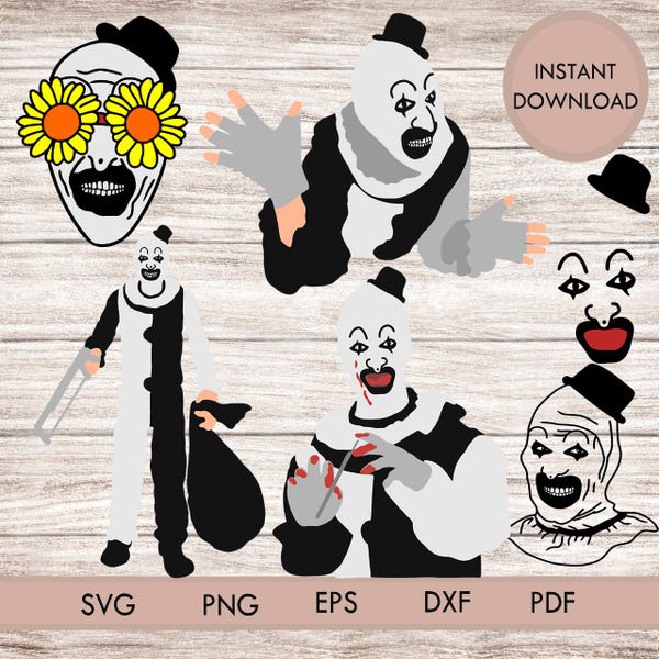 Art the Clown Terrifier Png - Etsy