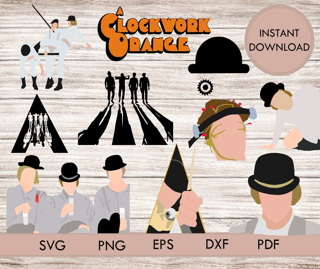 Bundle Clockwork Orange Svg Png Cricut Cutting Files - Etsy