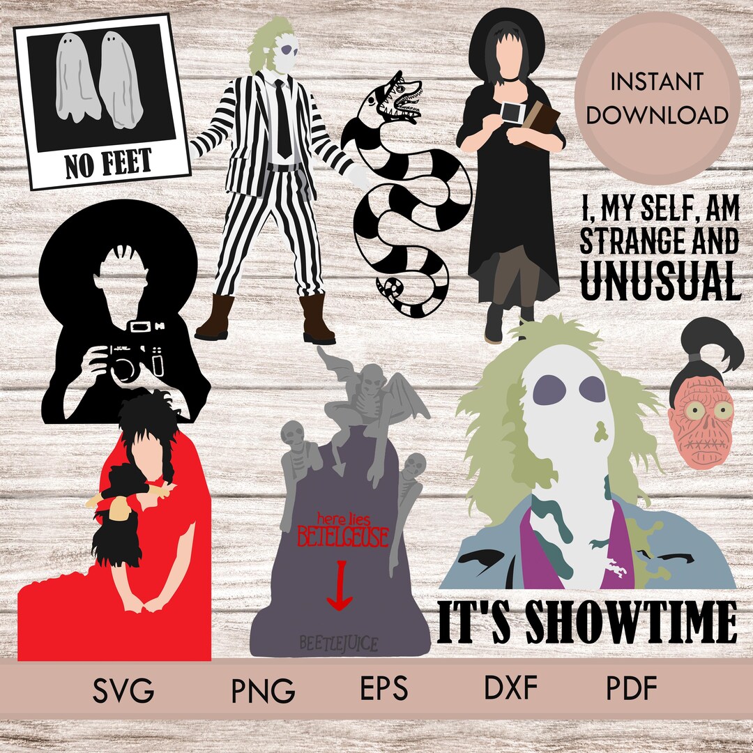 Bundle It's Showtime Svg Png Am Strange and Unusual Cricut Cutting ...