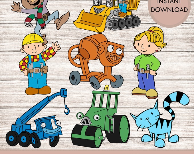 Bob the Builder Decopac Ink Stamper 2pc Lot Stamp Pad Wendy Bob Figures ...