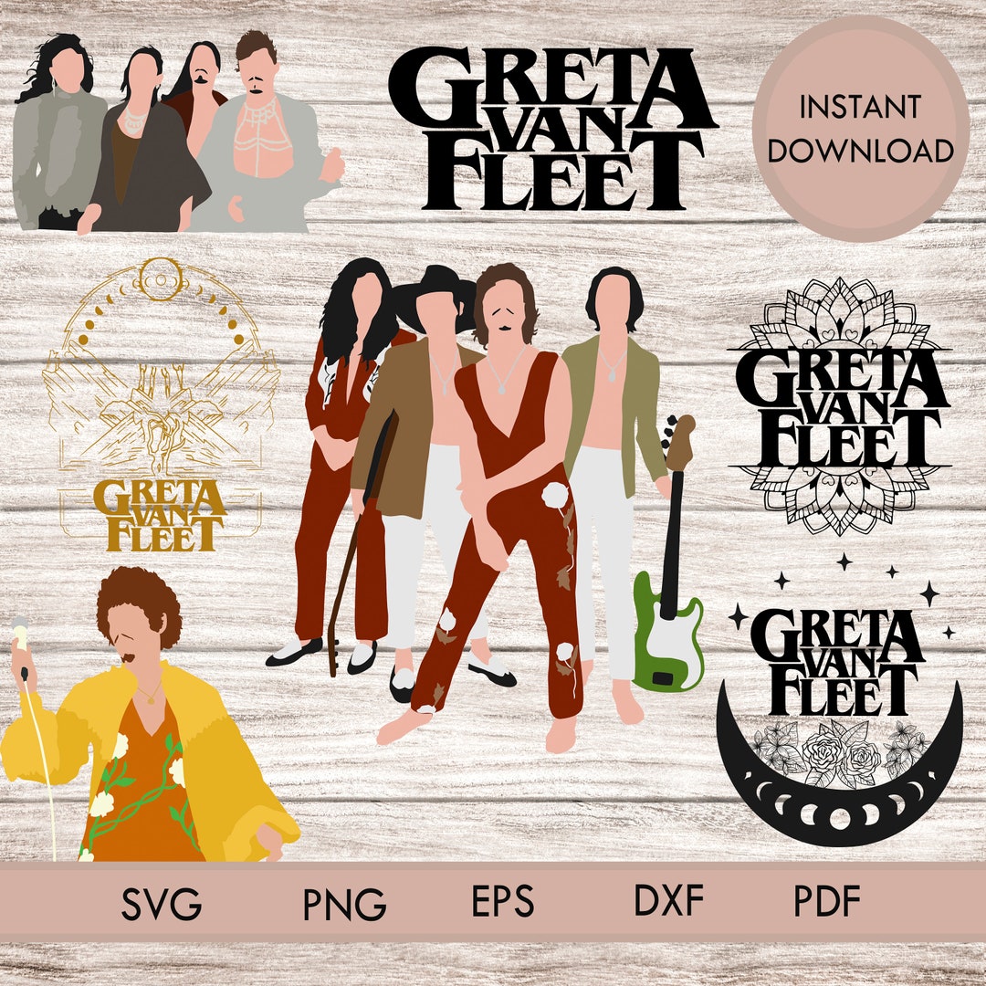 Bundle Greta Van Fleet Svg Png Cricut Cut Files Silhouette - Etsy