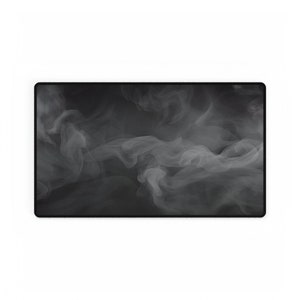 Desk Mats - PHYSICAL PRODUCT - Black Smoke Design, Dark Office Theme ...