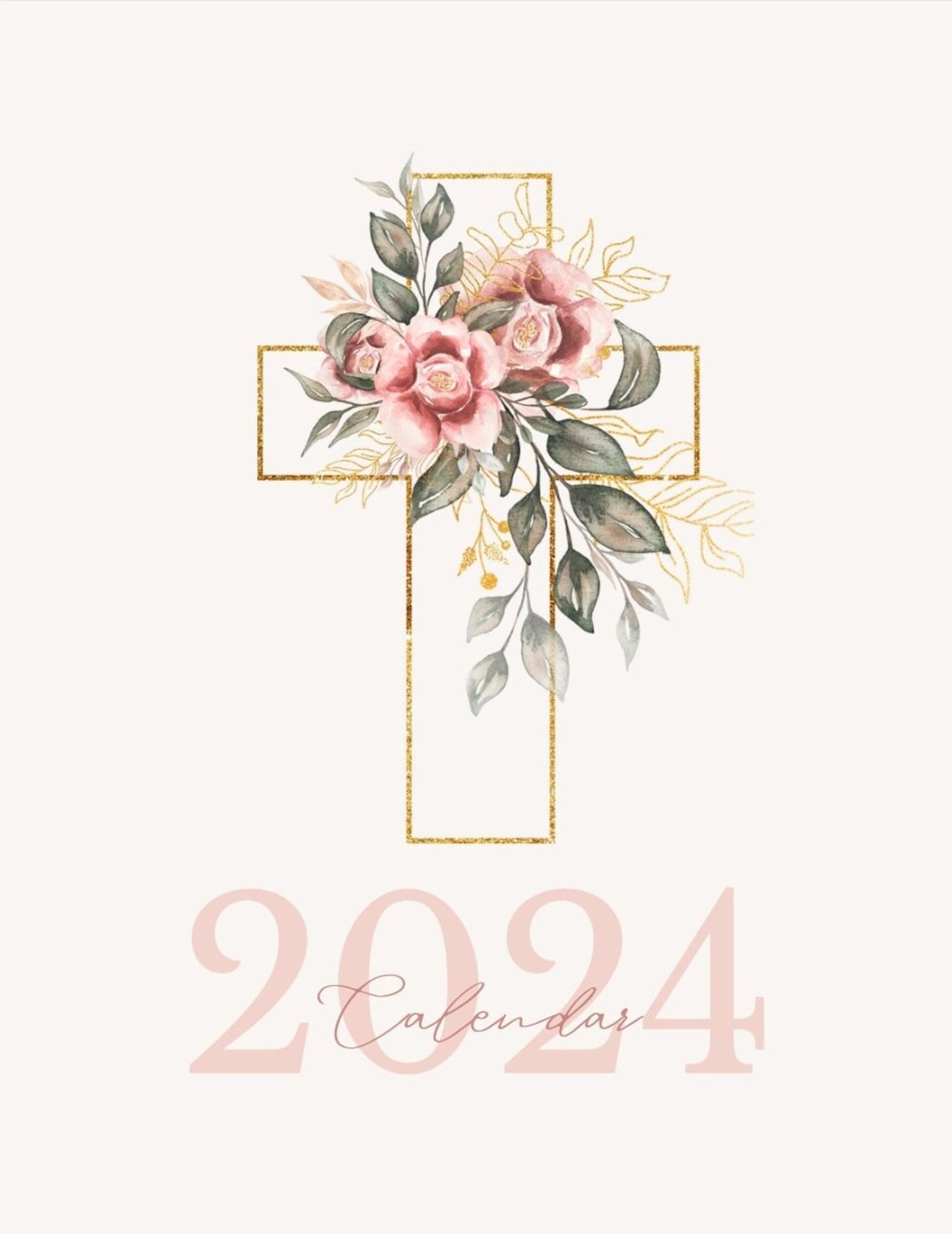 Printable Christian Calendar 2024 11x17 In - Etsy