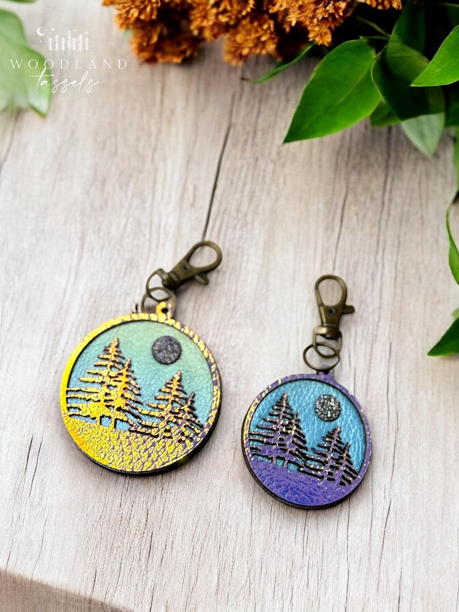 Forest Purse Charm - Etsy