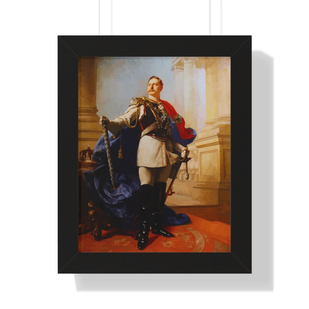 Kaiser Wilhelm II Framed Painting | German History Portrait - Etsy