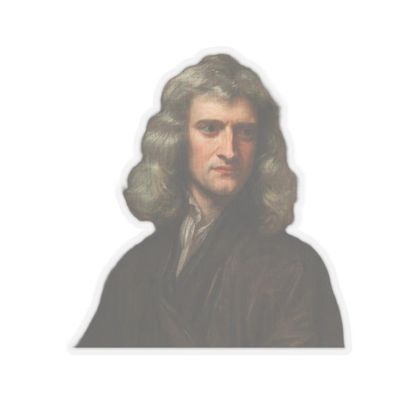 Isaac Newton Sticker - Etsy