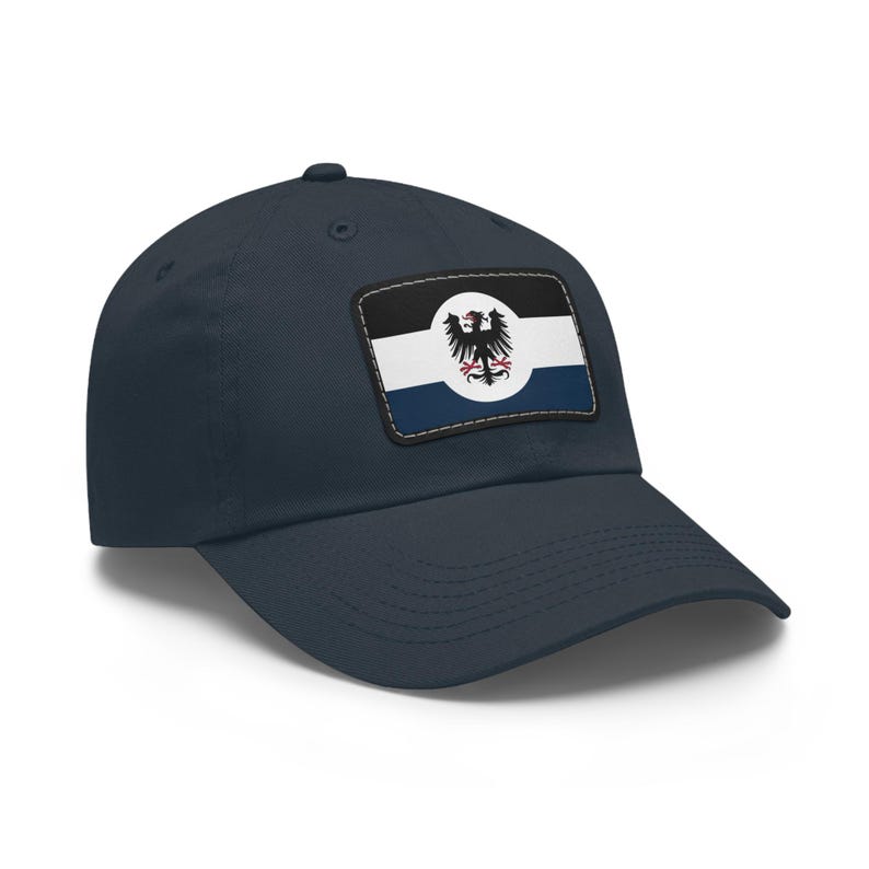 Prussian Blue Flag on a Leather Patch Hat | Historical Flag Hat ...