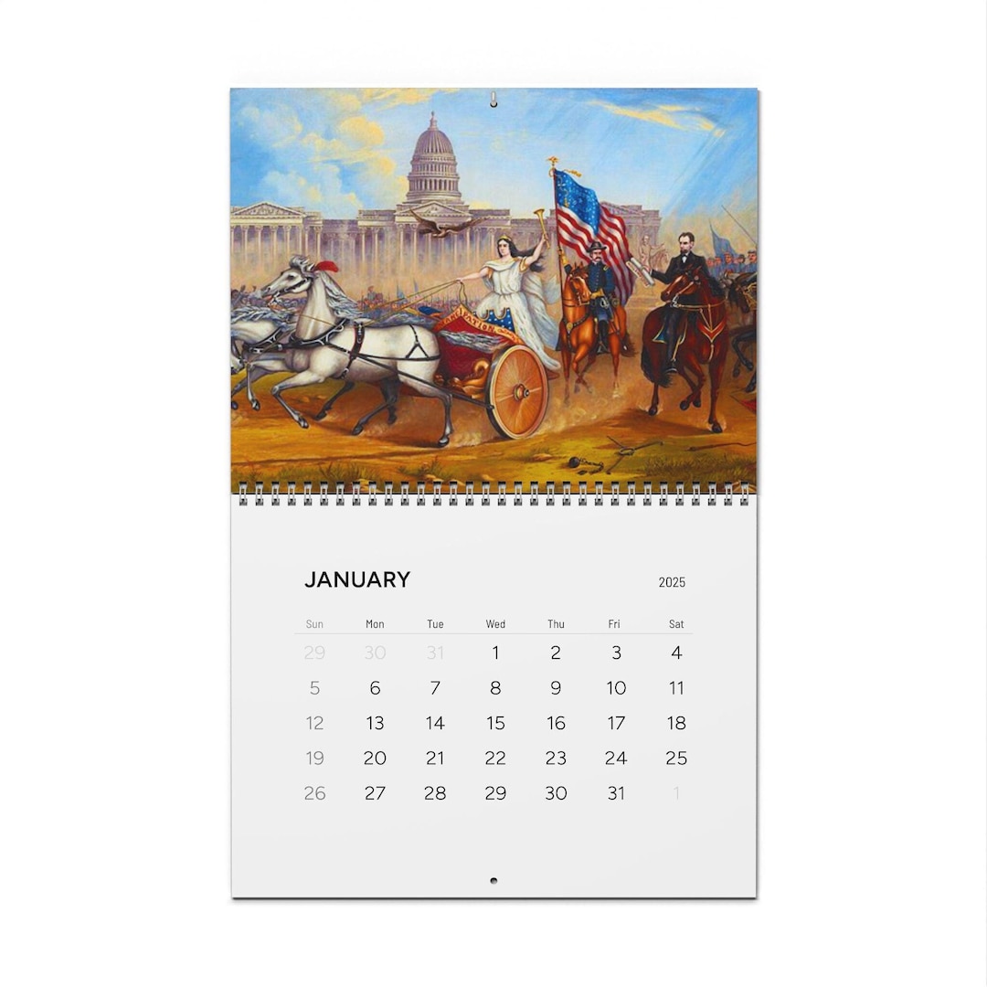 Civil War 2025 Calendar | American Civil War Merch | Civil War Painting ...