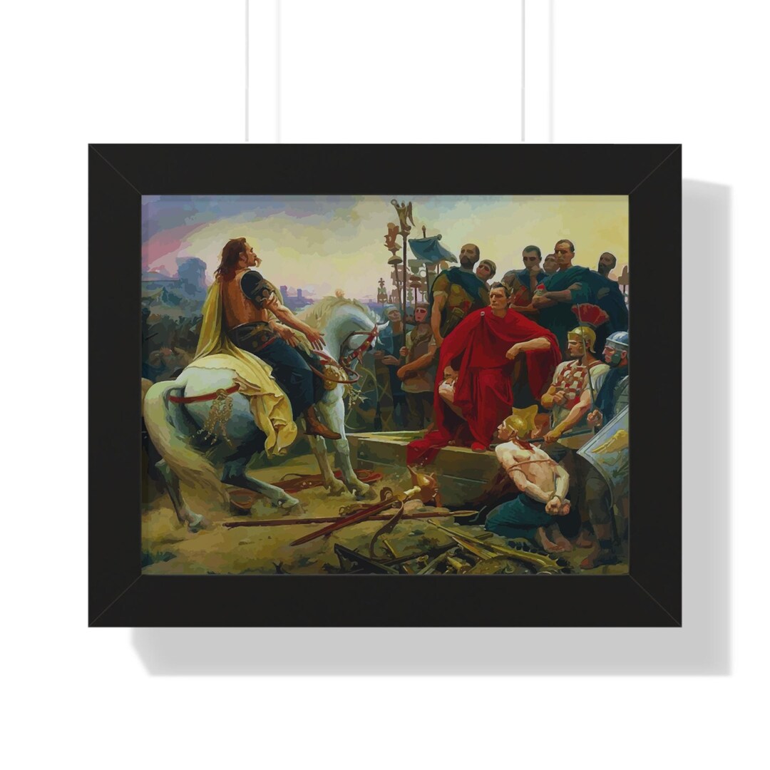 Julius Caesar Framed Painting | Lionel Royer, Roman History Wall Art - Etsy