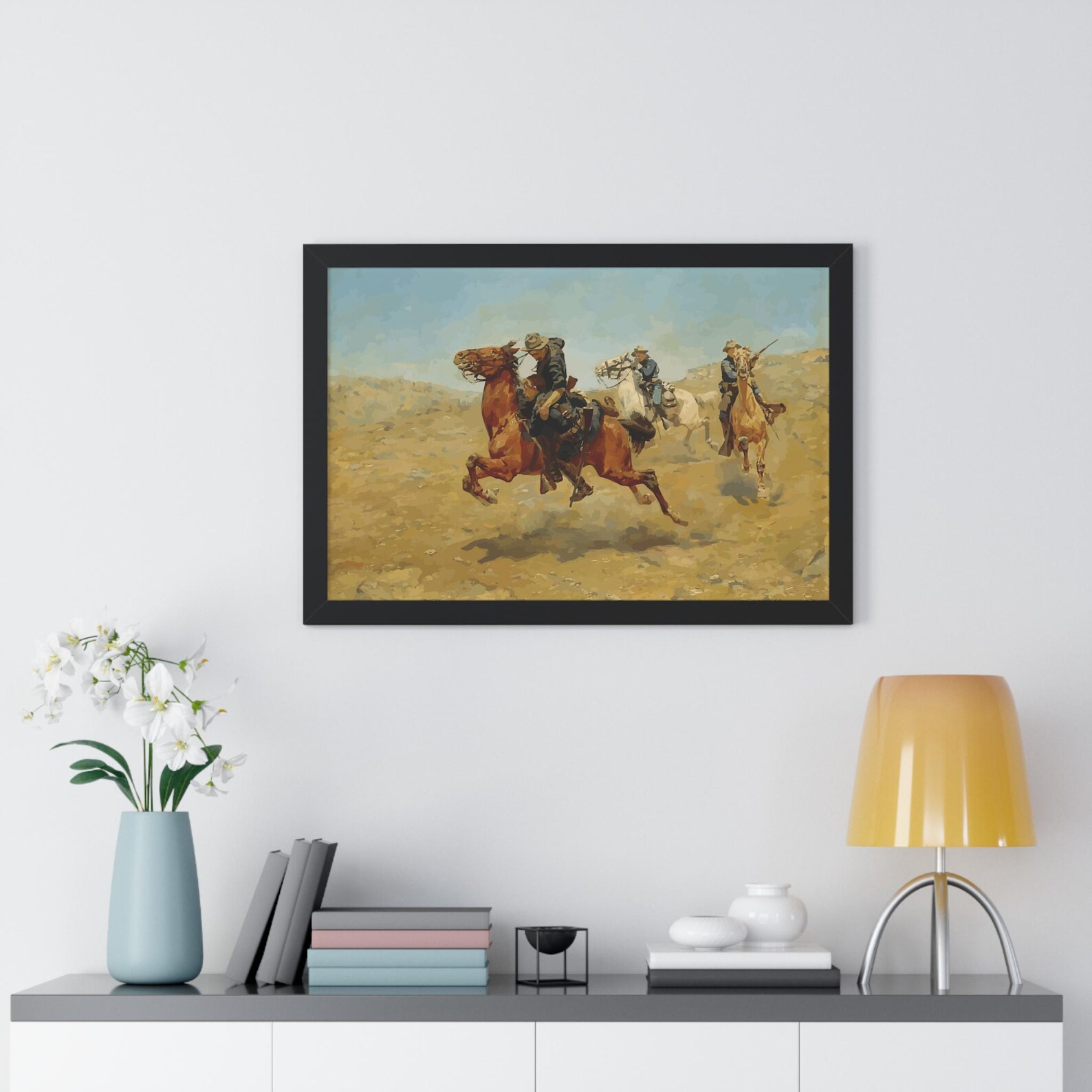 Historical Cavalry Framed Painting Poster - Etsy
