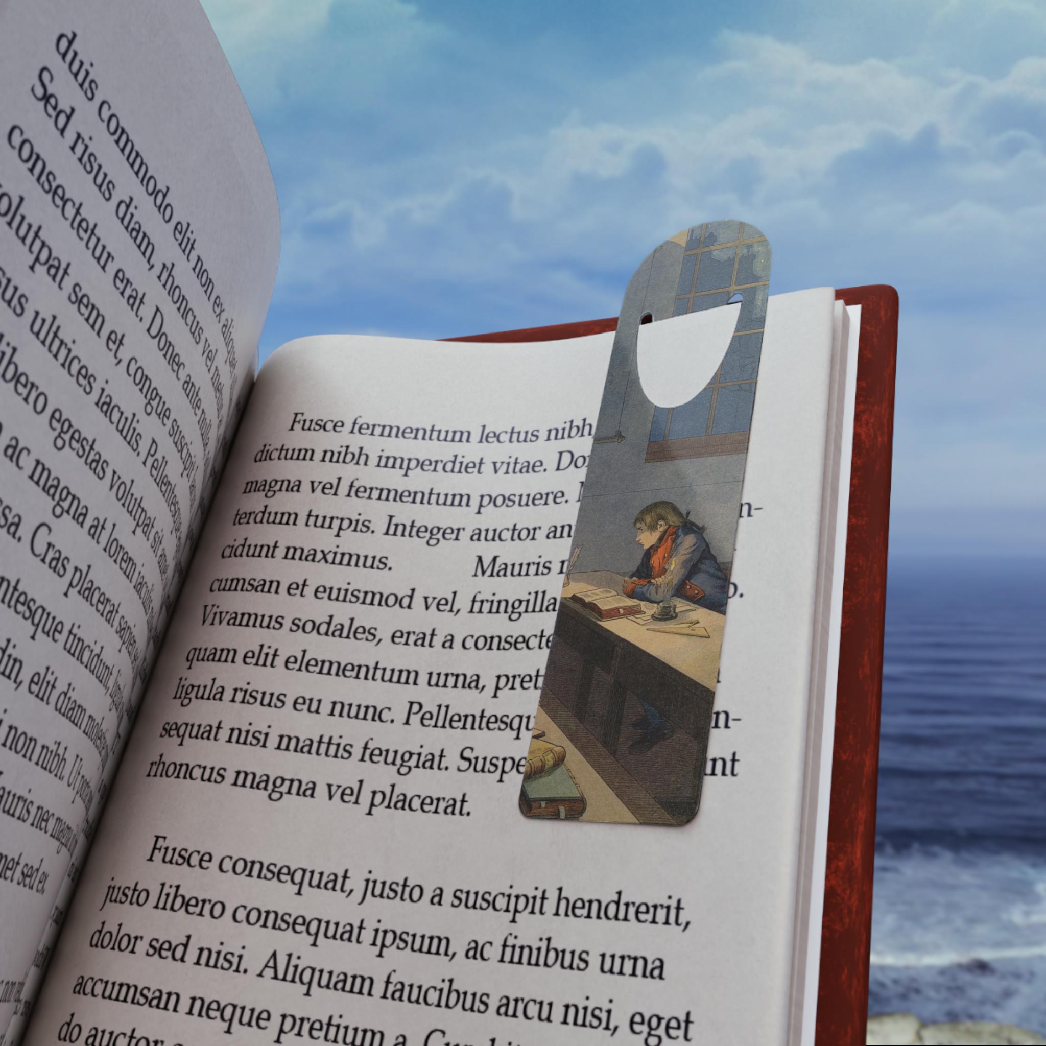 Painting of Napoleon Studying Bookmark - Etsy