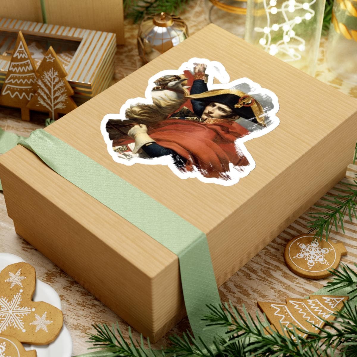 Napoleon Bonaparte Crossing Alps Cutout Sticker | Napoleon Bonaparte ...
