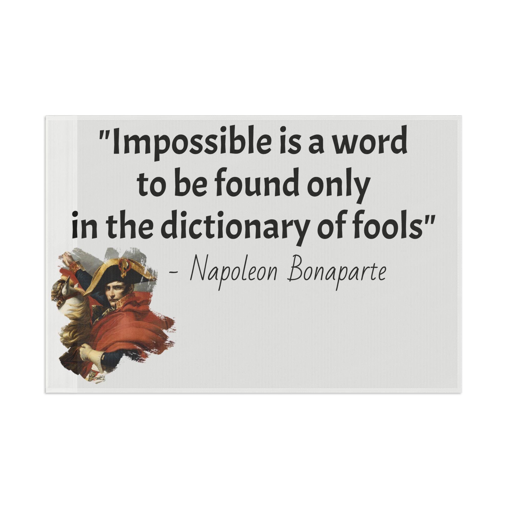 Napoleon Bonaparte Quote Flag | Napoleon Bonaparte Flag | Historic ...