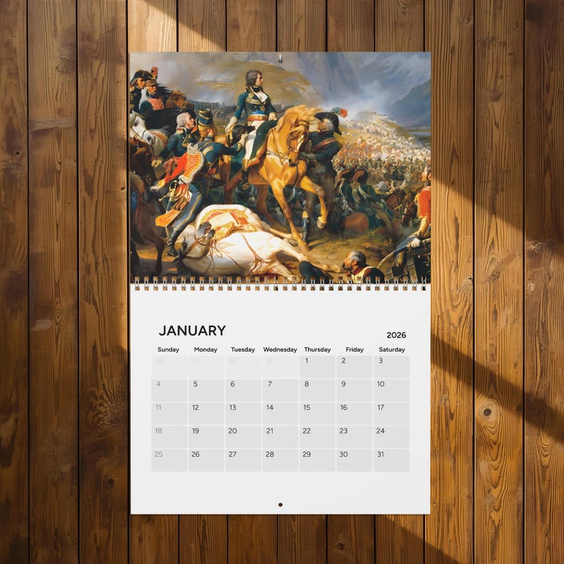 Napoleon Bonaparte Historic Event (grid Style) Calendar 2026 | History ...
