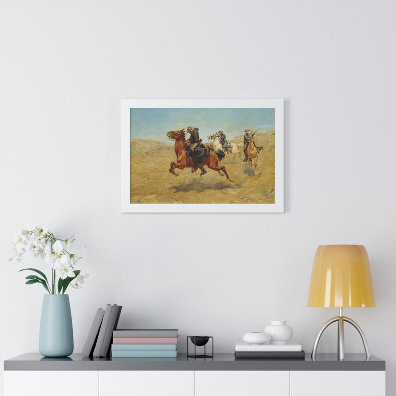 Historical Cavalry Framed Painting Poster - Etsy