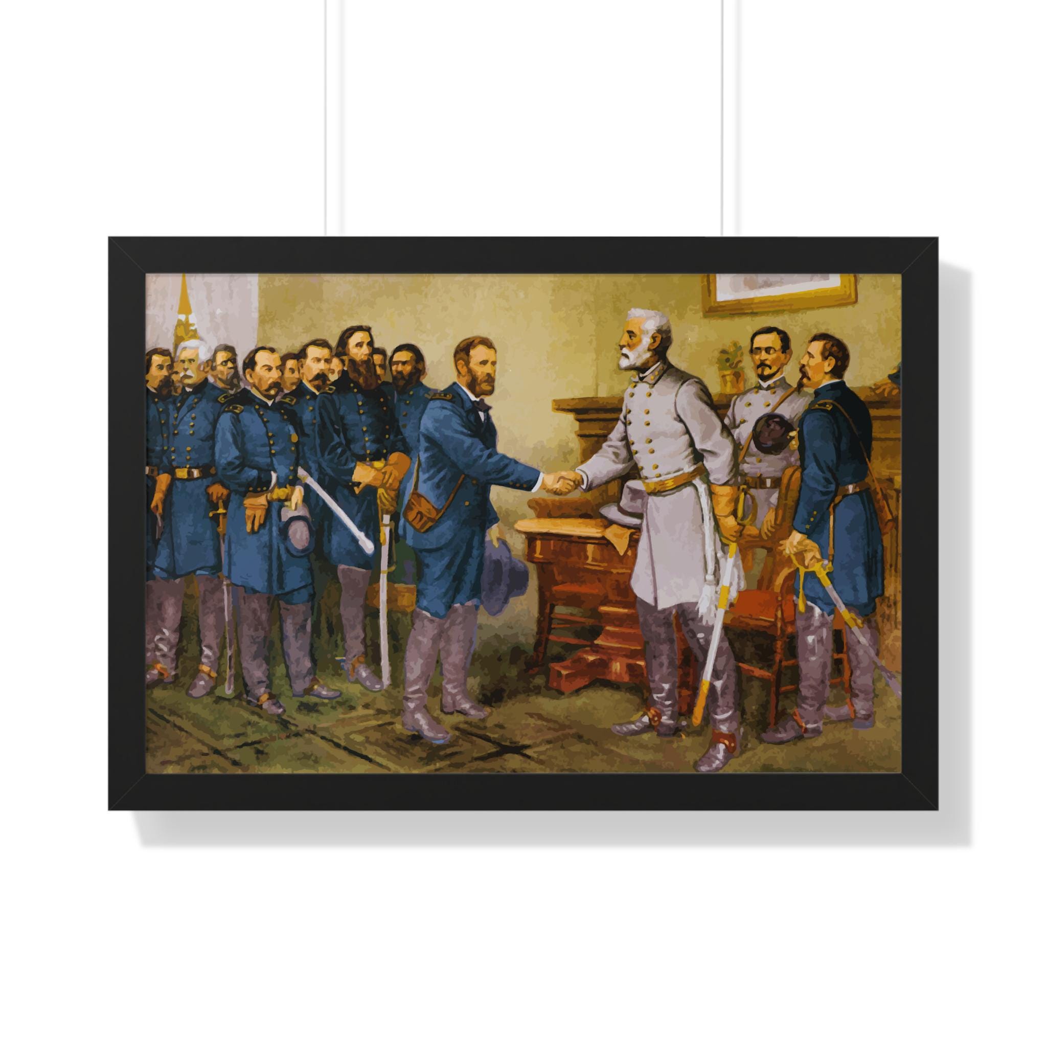Robert E. Lee Surrender Framed Painting | Historic Civil War Art - Etsy