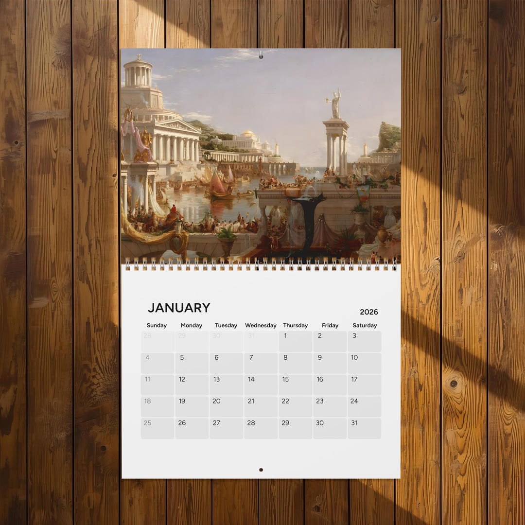 Roman History 2026 (grid Style) Calendar | Antique Art Gift - Etsy UK
