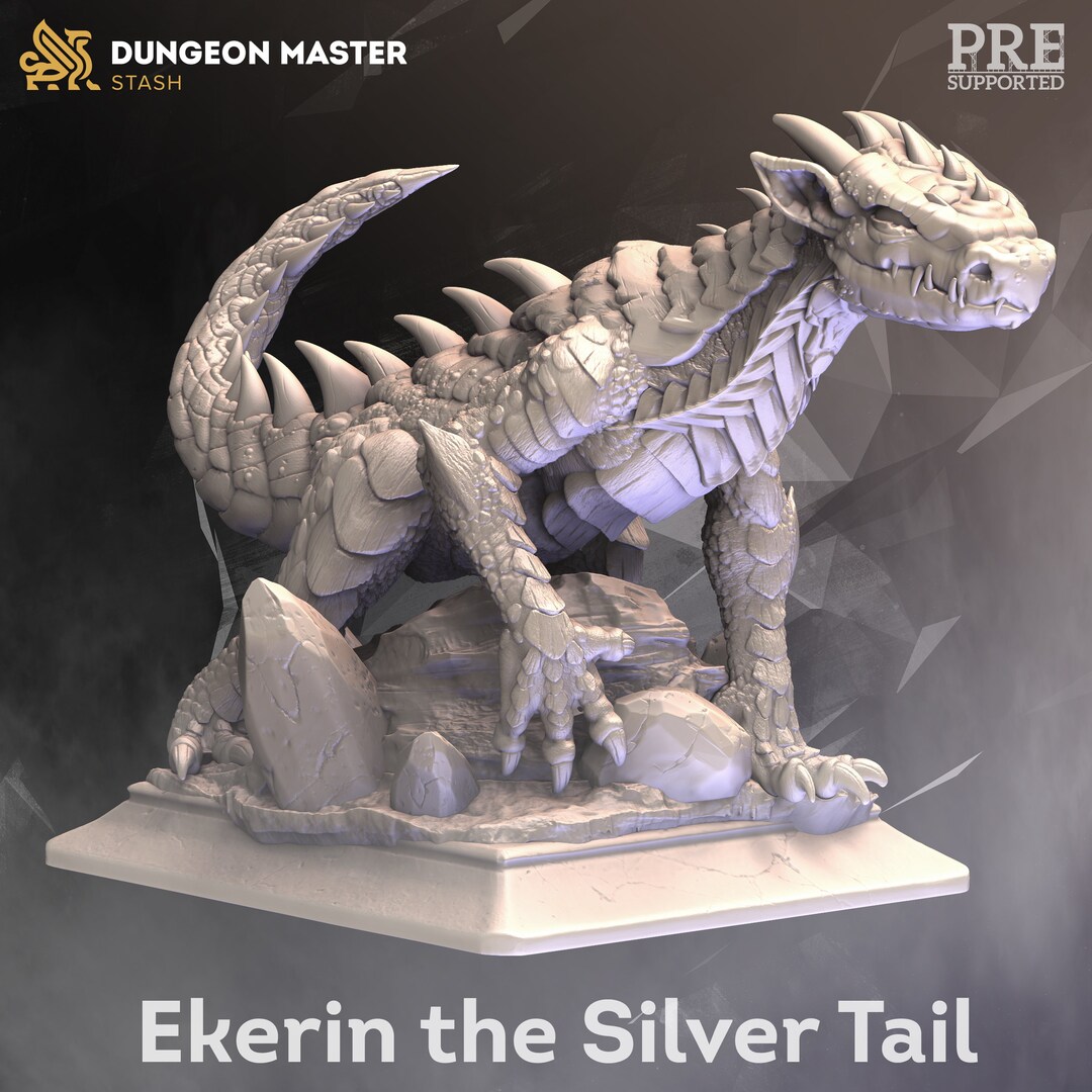 Ekerin the Silver Tail - A Fallen Empire - Dmstash 3D Printed Miniature ...
