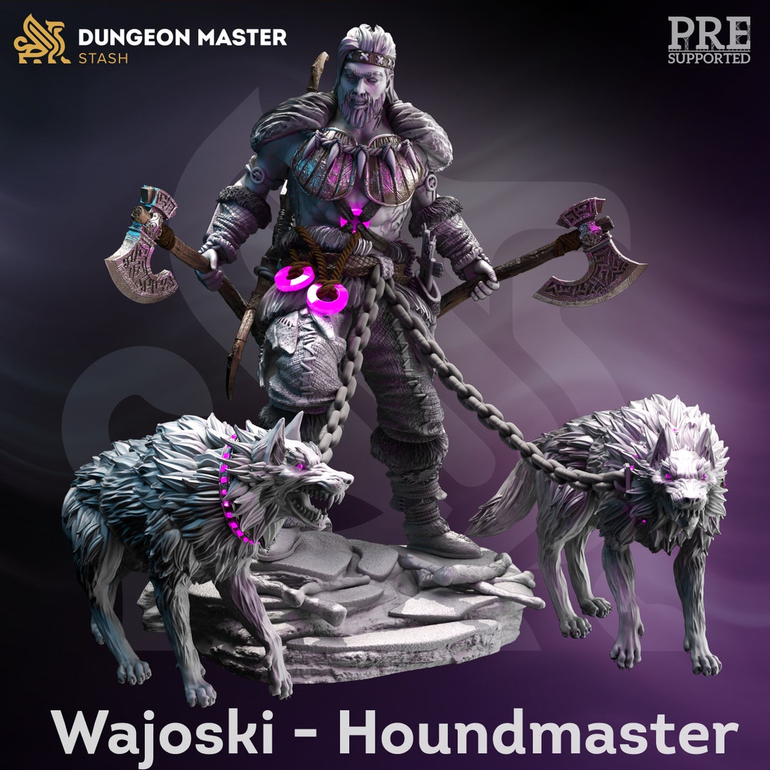 Wajoski, Houndmaster - Brawn and Brains - Dmstash 3D Printed Miniature ...