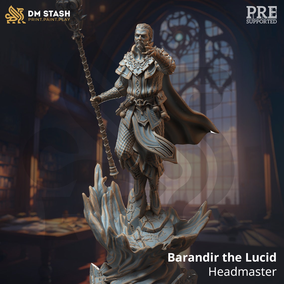 Barandir the Lucid, Headmaster - University of Ardris - Dmstash 3D ...