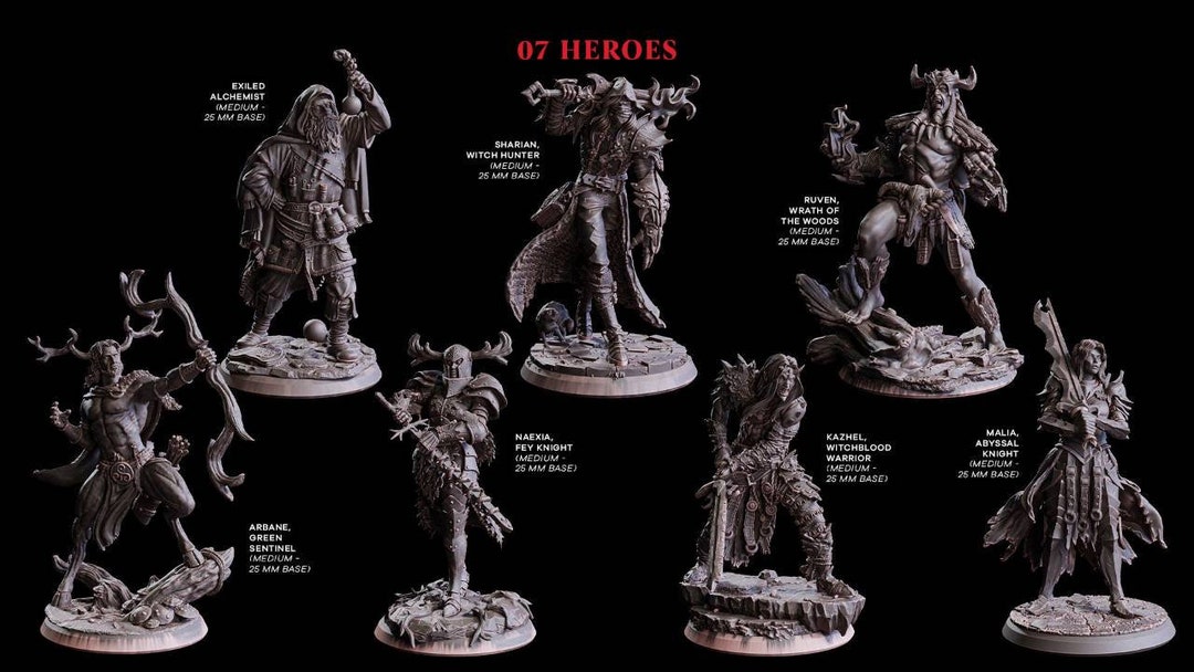 The Forsaken Grove Miniature Bundle - Flesh of Gods 3D Printed ...