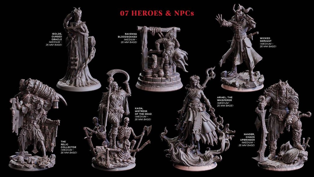 The Shadow Conclave Miniature Bundle - Flesh of Gods 3D Printed ...