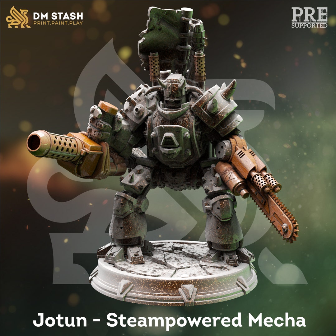 Jotun, Steampowered Mecha - Fire and Fey - Dmstash 3D Printed Miniature ...