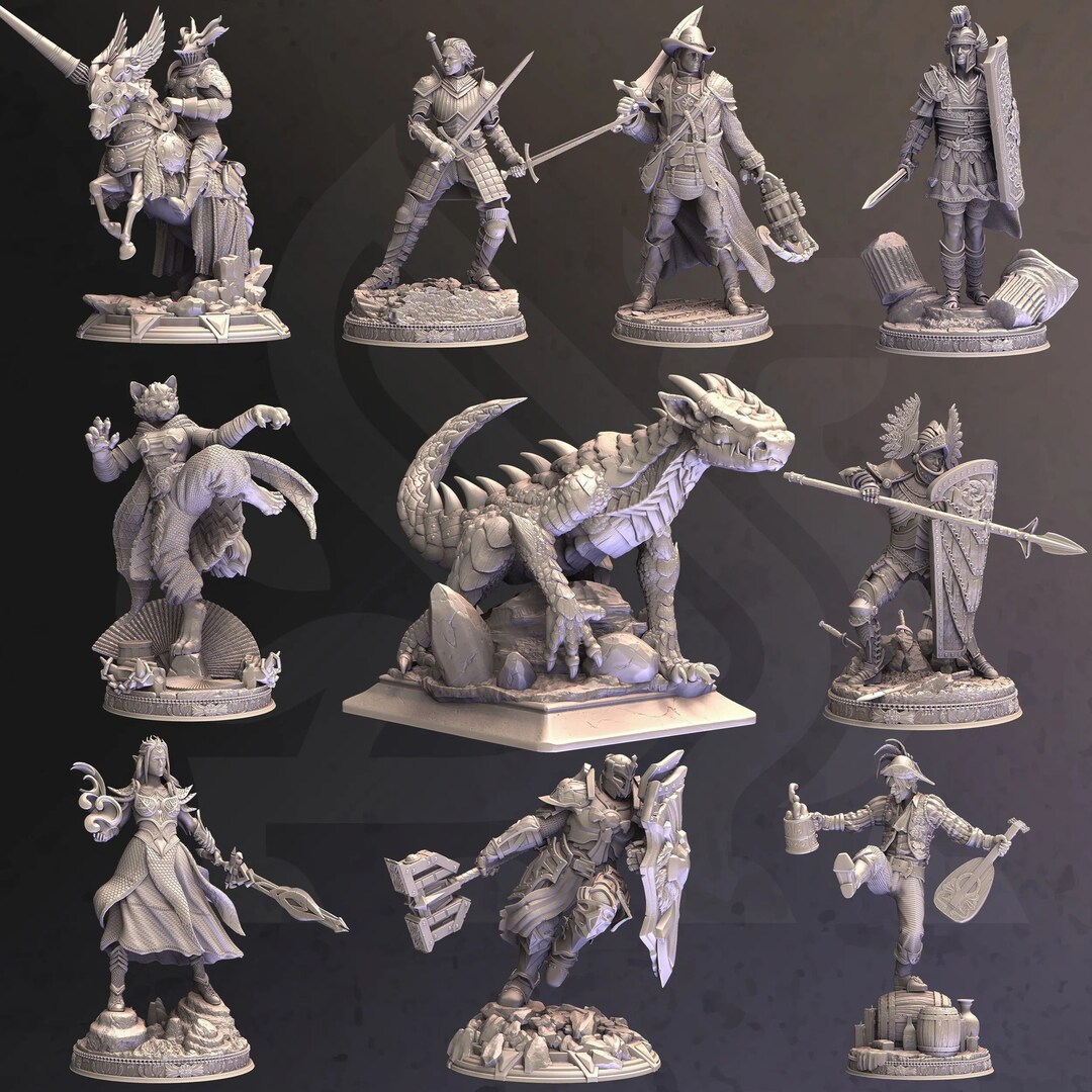 A Fallen Empire Miniature Bundle - Dmstash 3D Printed Miniatures - 32mm ...