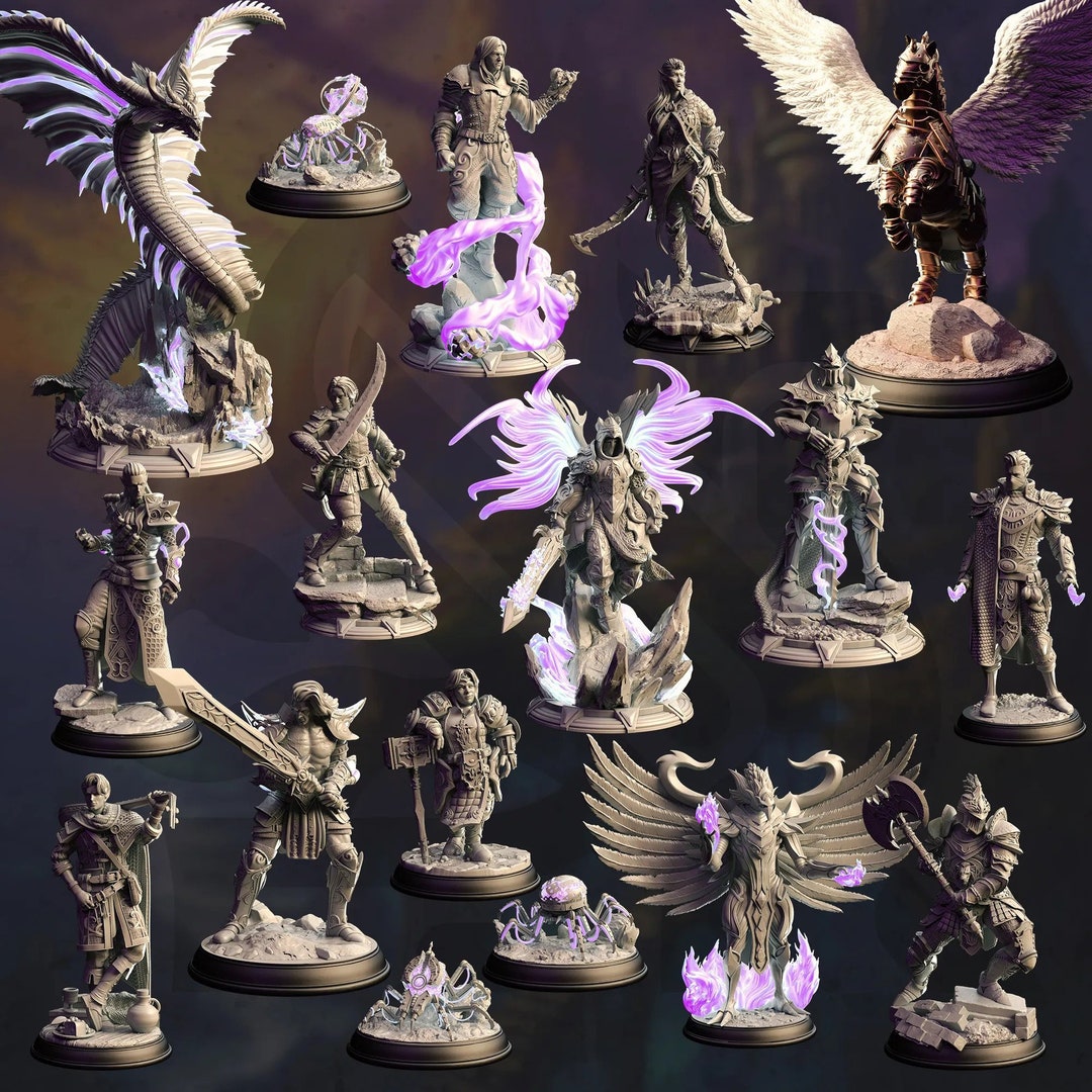Arcane Skies Miniature Bundle - Dmstash 3D Printed Miniatures - 32mm ...