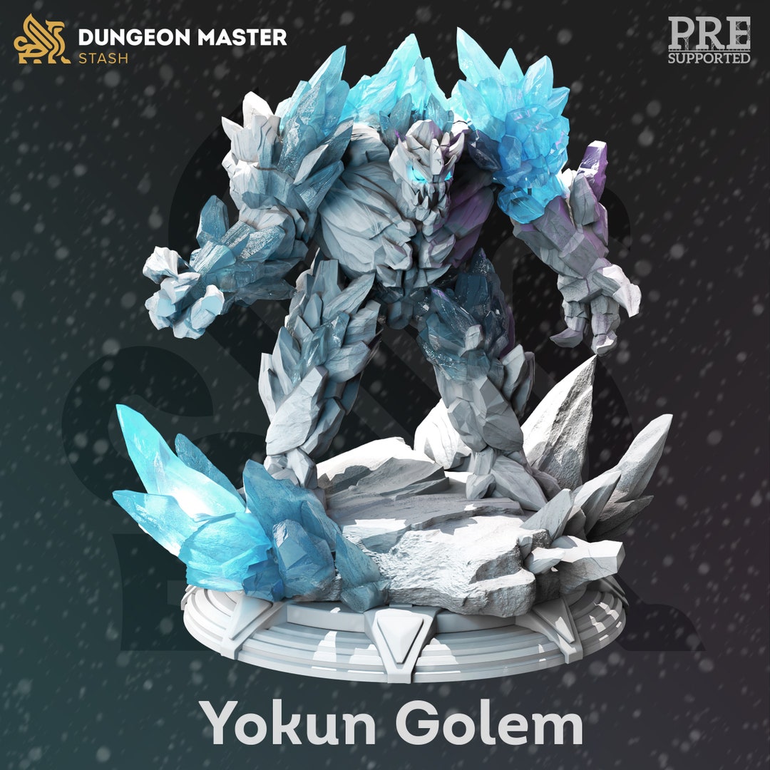 Yokun Golem - Frozen Wastes of Oldavor - Dmstash 3D Printed Miniature ...