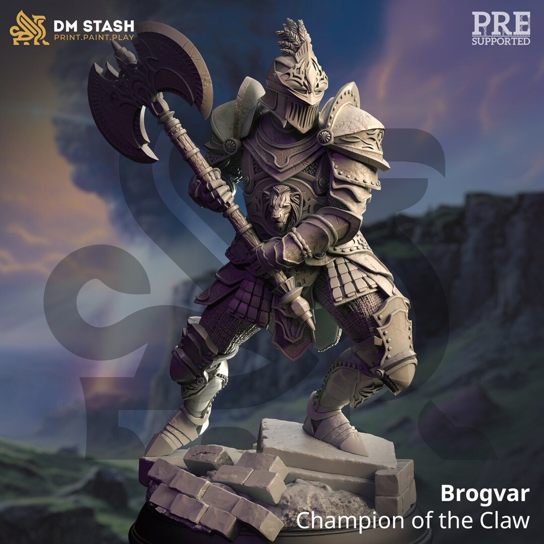 Brogvar, Champion of the Claw - Arcane Skies - Dmstash 3D Printed ...